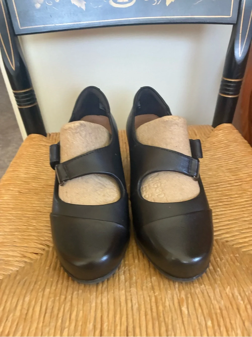 Clarks | Shoes | Clarks Black Leather Slipon Mary Jane Shoes | Poshmark
